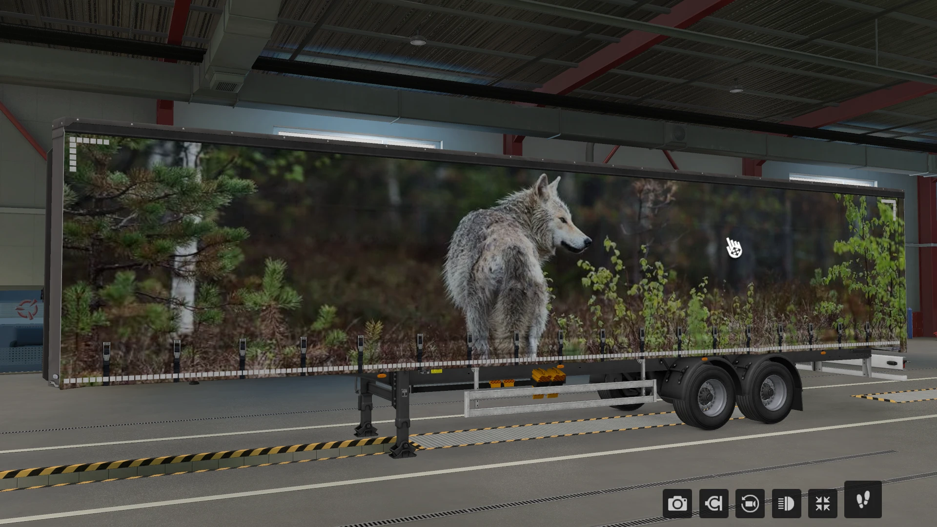 Wolf In Woods Trailer Skin 1.0 - ETS 2